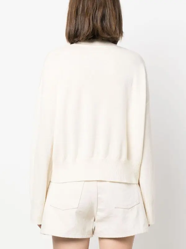 P.a.r.o.s.h Roll-neck Cashmere Sweater - White