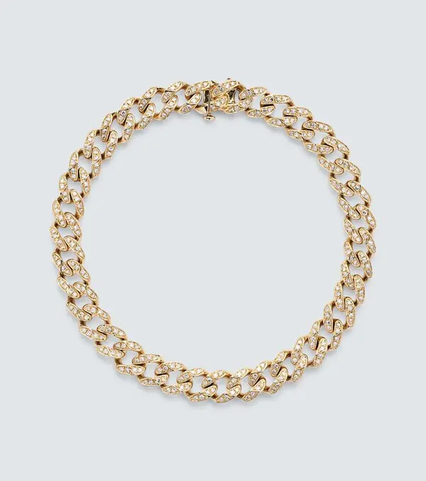 Shay Jewelry 18kt Yellow Chain Bracelet With Diamonds - Gold