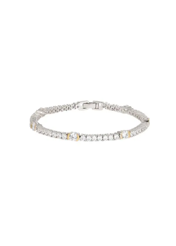 LAURA VANN Luna Embellished Bracelet - Silver
