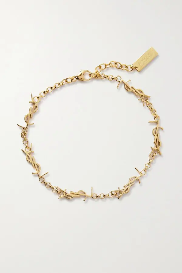 Saint Laurent Cassandre Bracelet - Gold