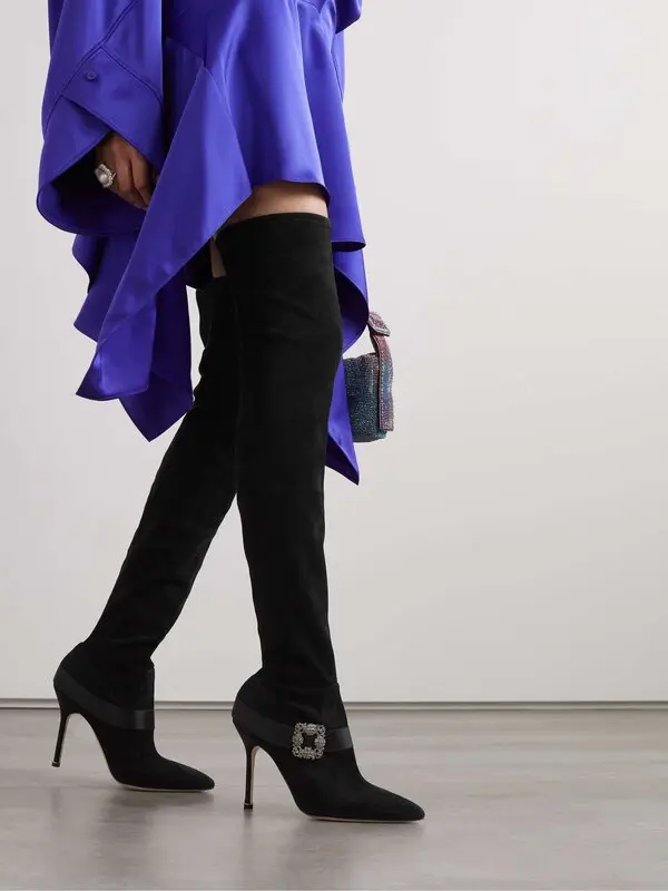 Manolo Blahnik Plinianuthi 105 Over-the-knee Boots