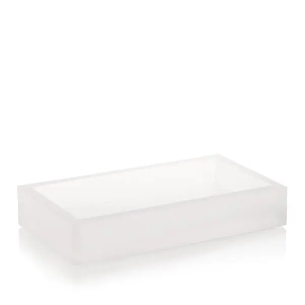 MIKE & ALLY Frost Snow Small Tray - Frosted White