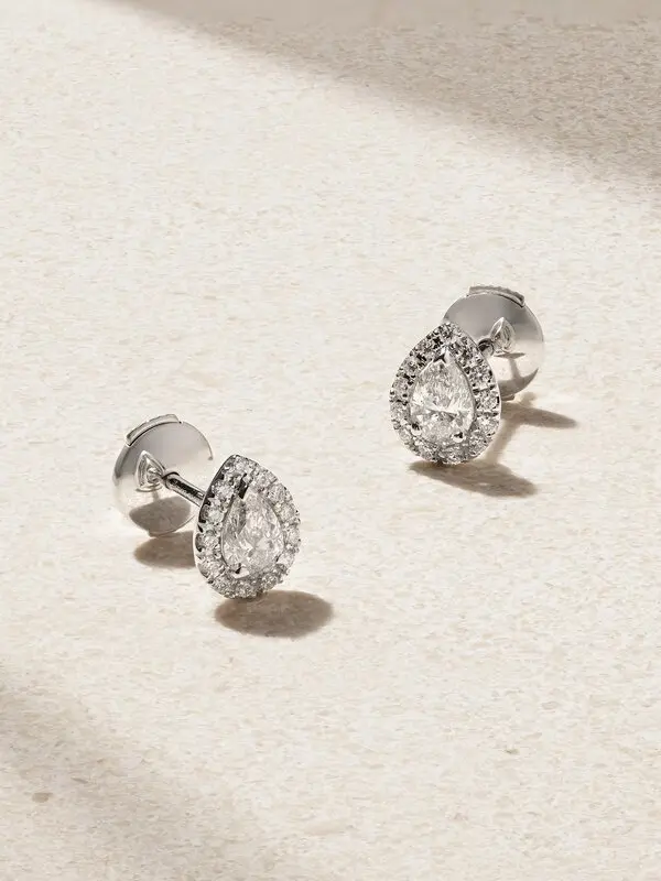 De Beers Aura Diamond Earrings - Gold