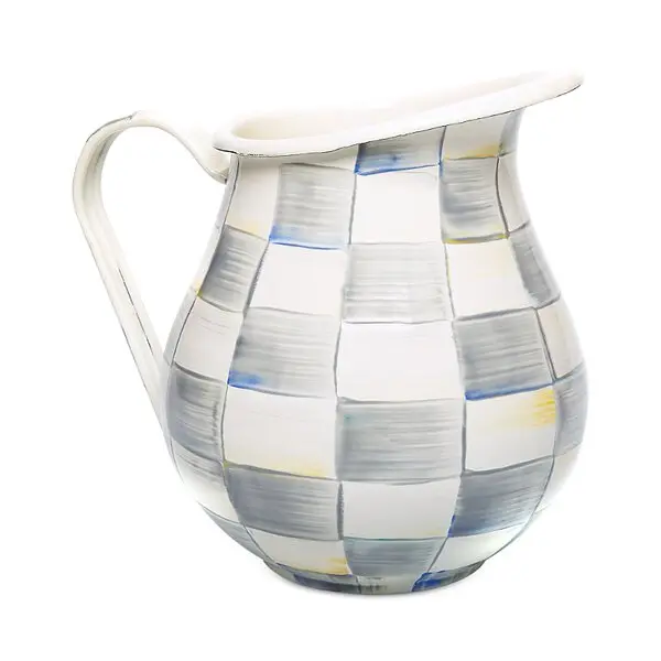 MACKENZIE-CHILDS Sterling Check Enamel Pitcher - Multi