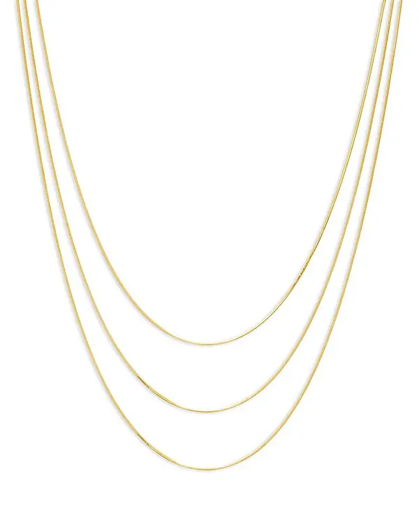 Shashi Triple Lady Layered Necklace - Gold