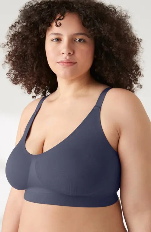 TRUE & CO Soft Form V-neck Adjustable Strap Bralette - Nightfall