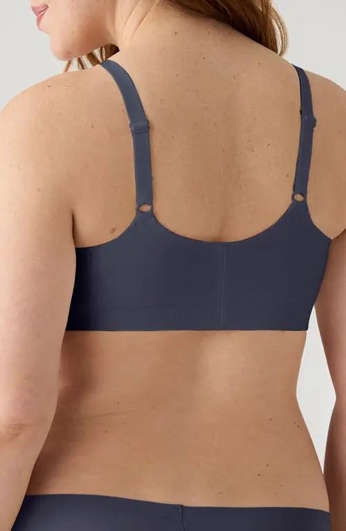 TRUE & CO Soft Form V-neck Adjustable Strap Bralette - Nightfall