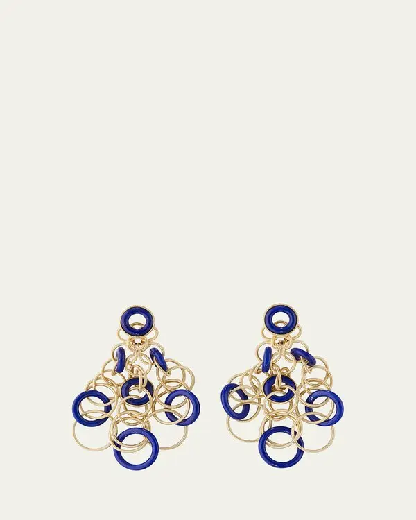 Buccellati Hawaii Lapis Lazuli Pendant Earrings
