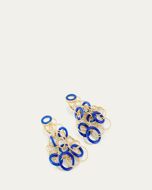 Buccellati Hawaii Lapis Lazuli Pendant Earrings
