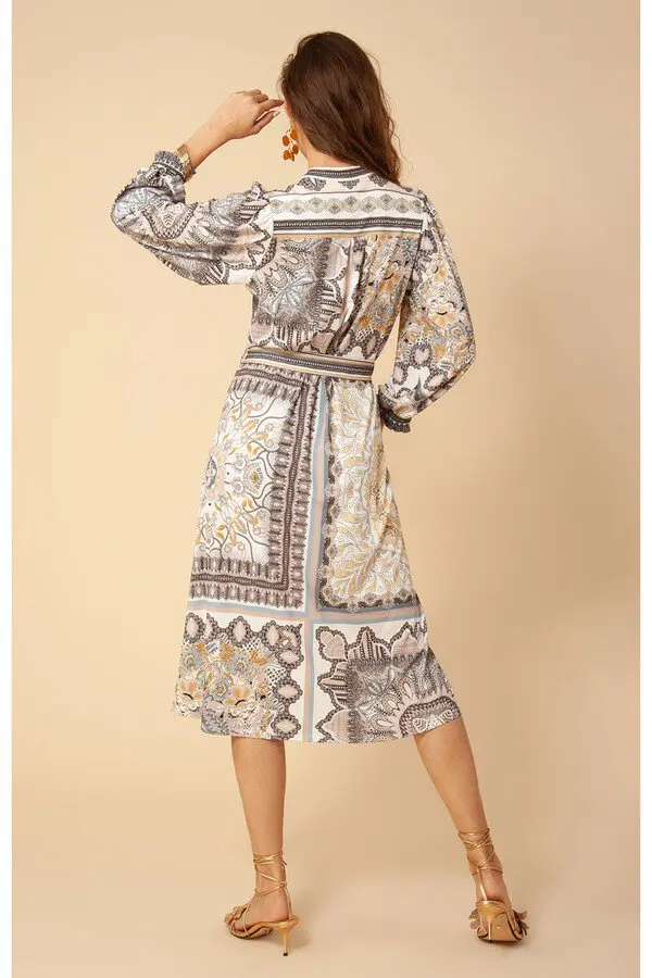 Hale Bob Belina Jersey Midi Shirt Dress