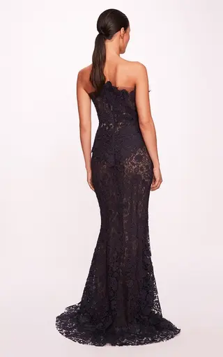 marchesa peplum dress Couture Icons Sculpted Peplum Gown