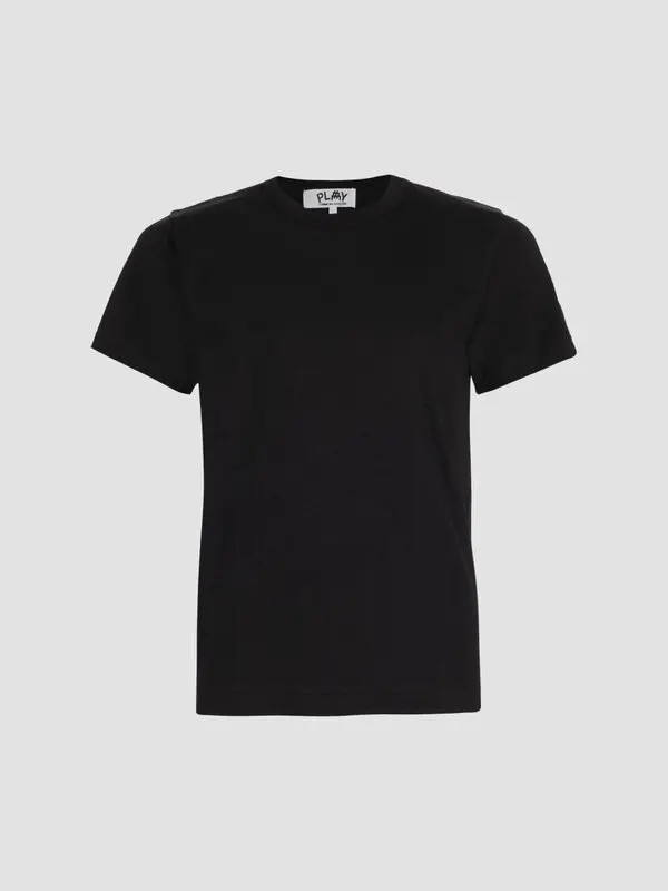 Play Comme Des Garcon Short-sleeve Cotton T-shirt - Black