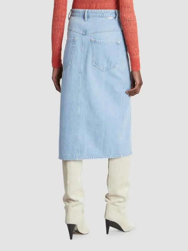 Isabel Marant Étoile Vandy Denim Button-front Skirt - Light Blue