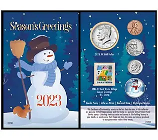 AMERICAN COIN TREASURES 2023 Snowman Collectibl E Card - One-color