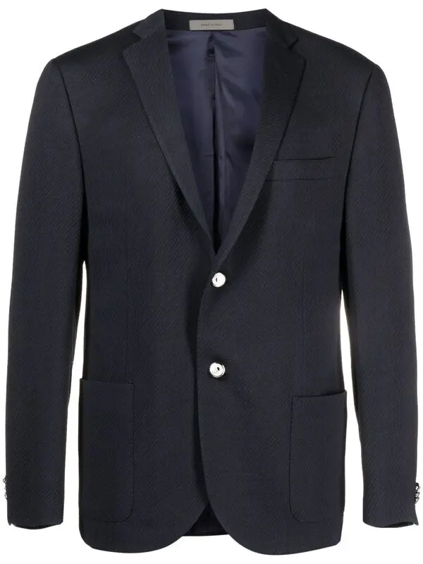 Corneliani Textured-finish Single-breasted Blazer