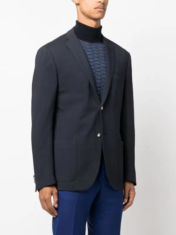 Corneliani Textured-finish Single-breasted Blazer