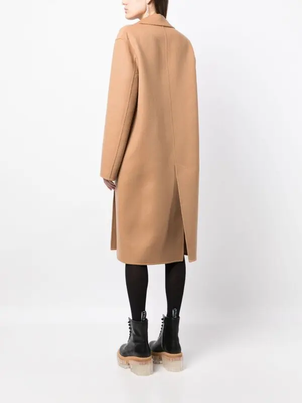 Stella McCartney Double-breasted Wool Coat - Brown