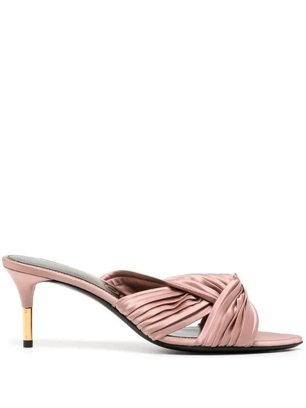 TOM FORD 75mm Knot-detail Sandals - Pink