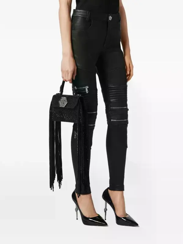Philipp Plein Superheroin Crystal-embellished Tote Bag - Black