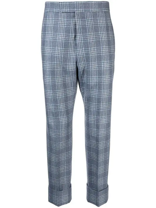 Thom Browne Backstrap Flannel Tailored Trousers
