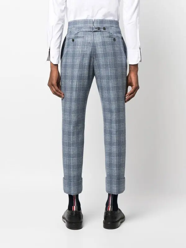 Thom Browne Backstrap Flannel Tailored Trousers