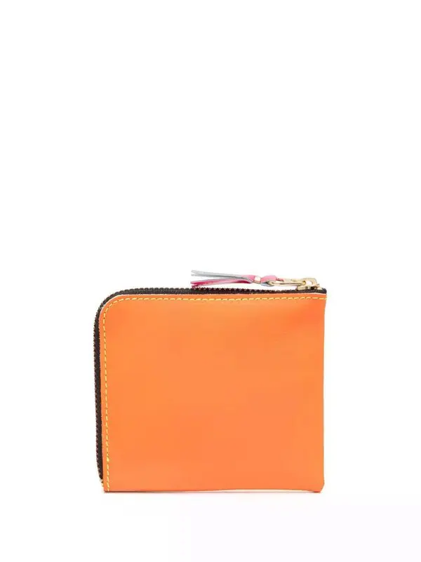 Comme Des Garçons Super Fluo Zipped Leather Wallet
