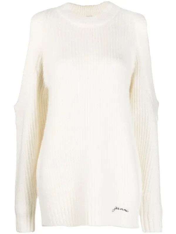 GANNI Cold-shoulder Jumper