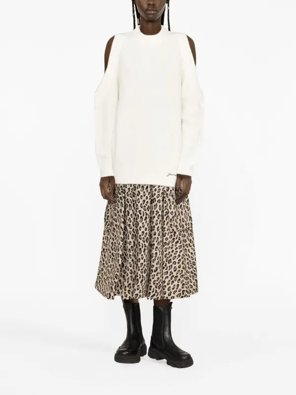 GANNI Cold-shoulder Jumper