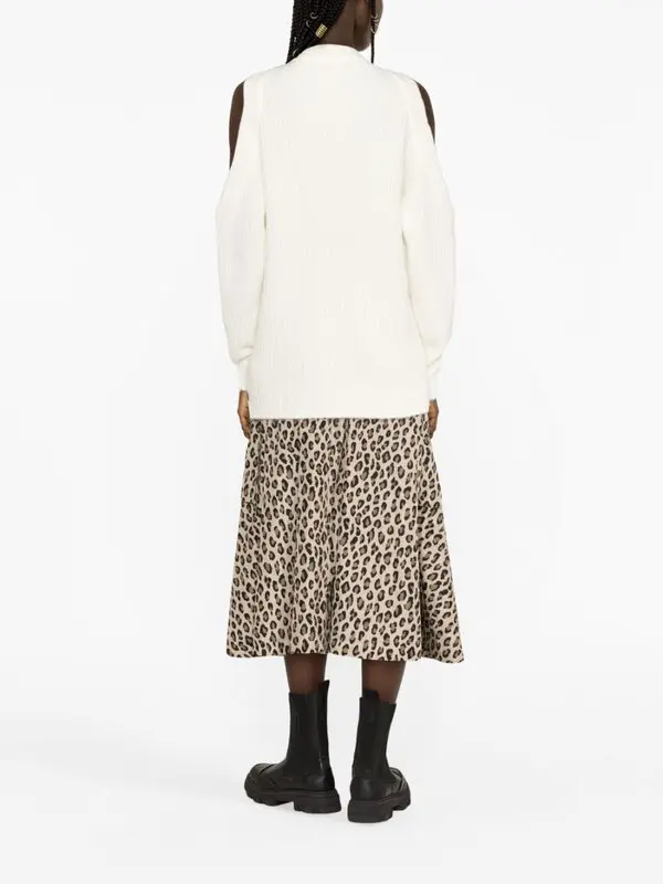 GANNI Cold-shoulder Jumper