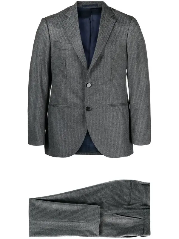 D4.0 Pinstripe-pattern Single-breasted Blazer