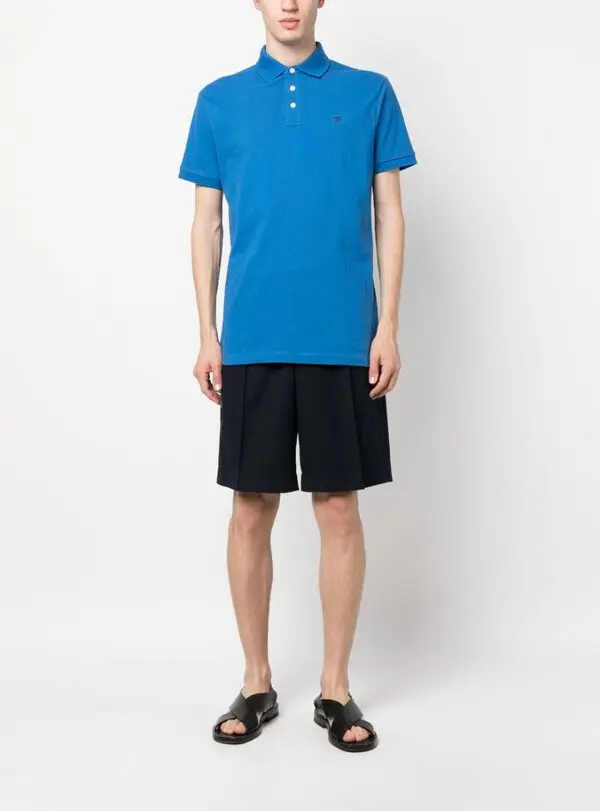 HACKETT LONDON Logo-embroidered Piqué Cotton Polo Shirt