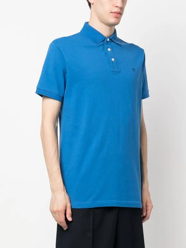 HACKETT LONDON Logo-embroidered Piqué Cotton Polo Shirt