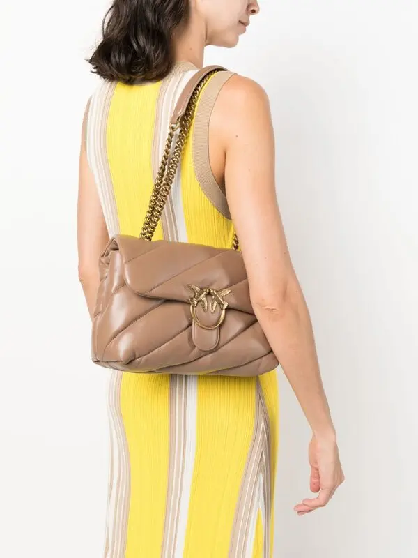 Pinko Love Puff Shoulder Bag - Brown