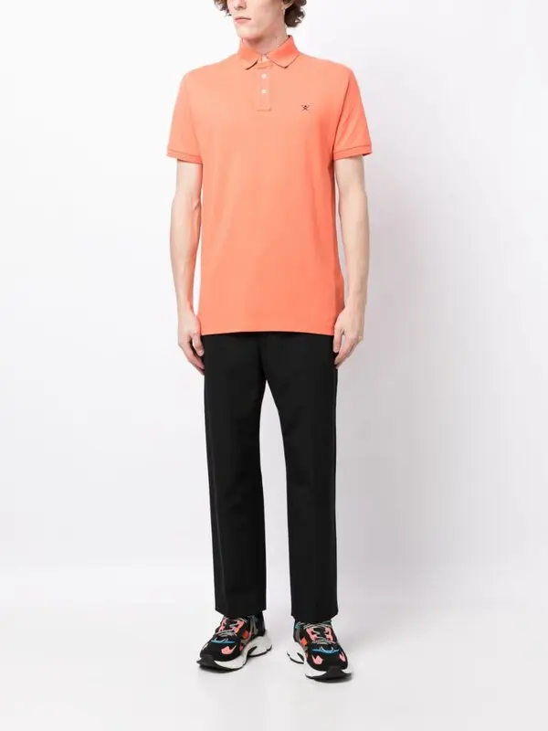 HACKETT Logo-embroidered Cotton Polo Shirt