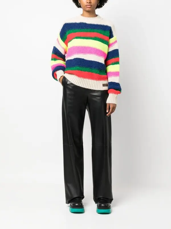 Dsquared2 Horizontal-stripe Chunky-knit Jumper