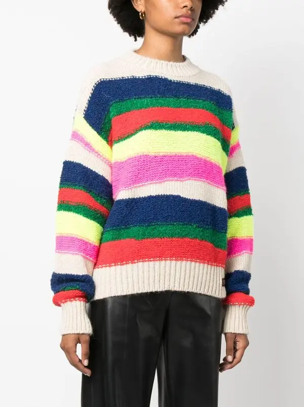 Dsquared2 Horizontal-stripe Chunky-knit Jumper