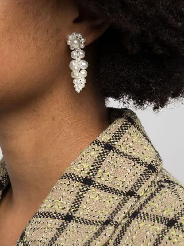 Simone Rocha Mini Cluster Faux-pearl Drop Earrings