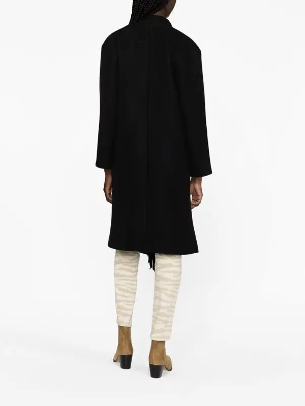 IRO PARIS Ricky Fringed Wool-blend Coat