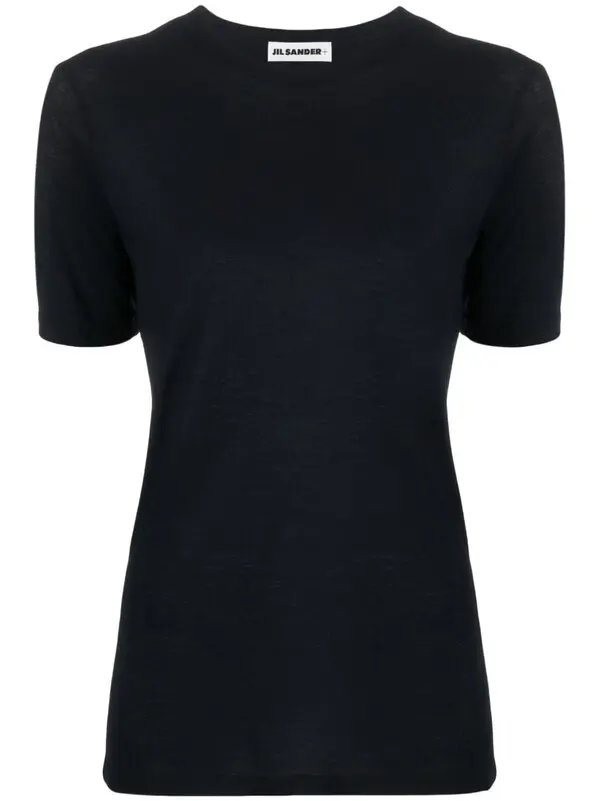 JIL SANDER Logo-print Cotton T-shirt - Blue