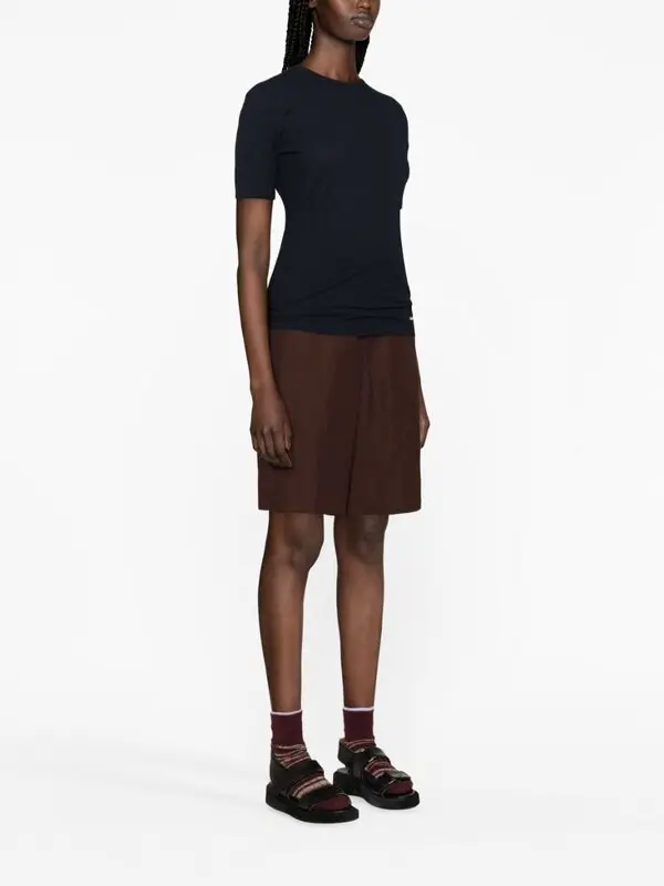 JIL SANDER Logo-print Cotton T-shirt - Blue