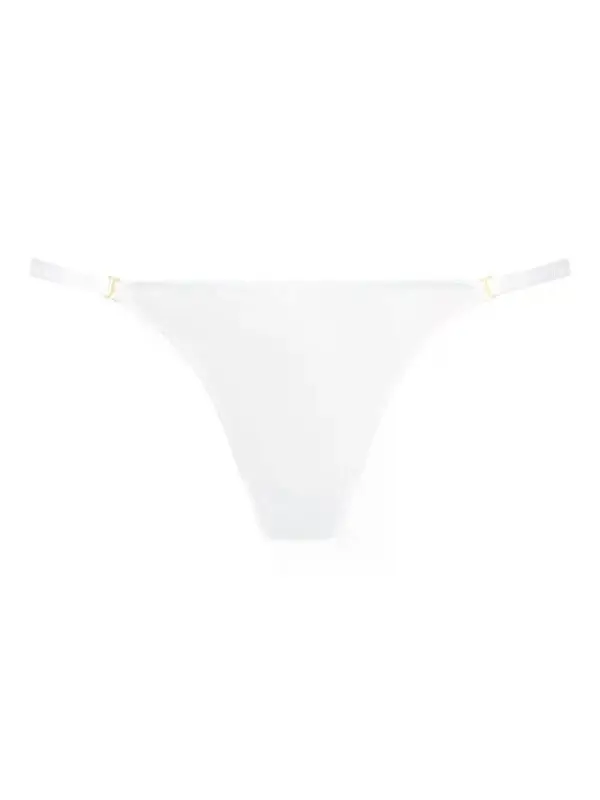MAISON CLOSE Corps À Corps Sheer Thong - White