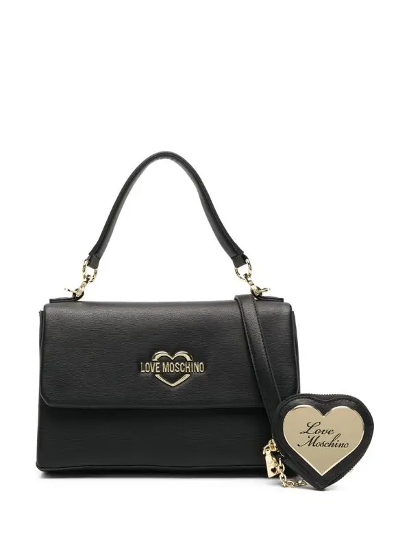Moschino Hollies Logo-plaque Faux-leather Clutch