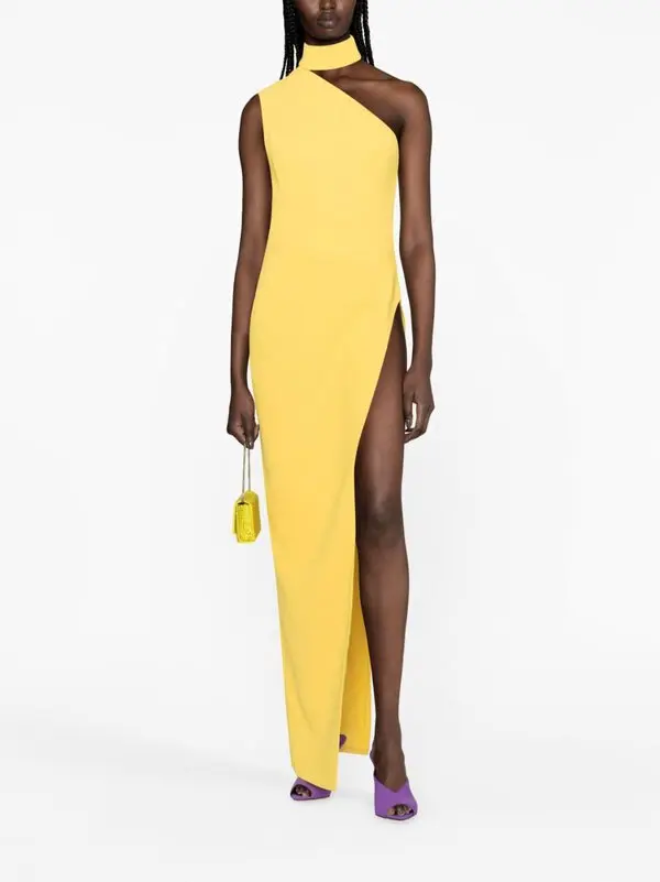 MONOT One-shoulder Side-slit Dress