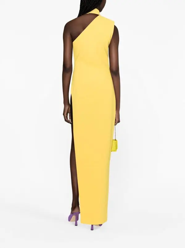 MONOT One-shoulder Side-slit Dress