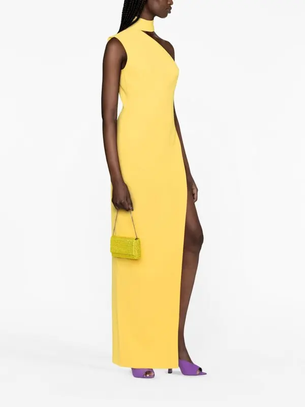 MONOT One-shoulder Side-slit Dress