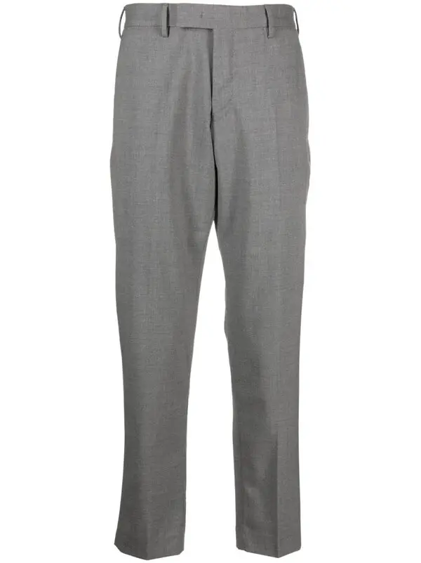 PT TORINO Cropped Tailored Trousers - Grey