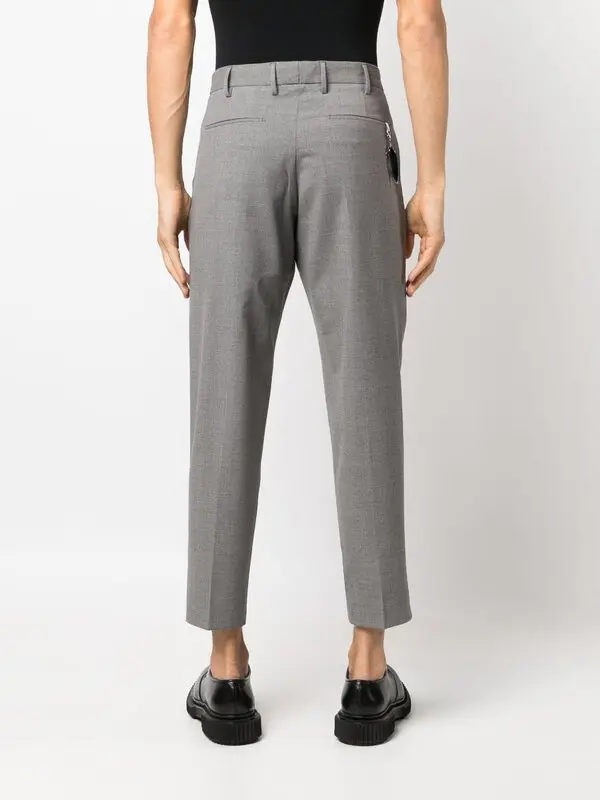 PT TORINO Cropped Tailored Trousers - Grey