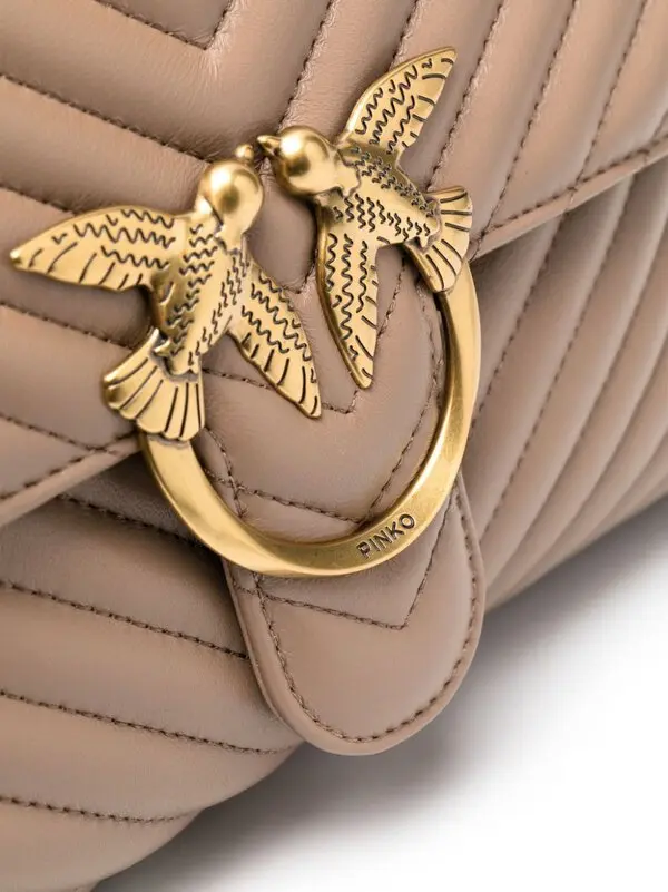 pinko ベージュ フード付き Pinko Large Lady Love Puff Tote - Neutrals | Editorialist