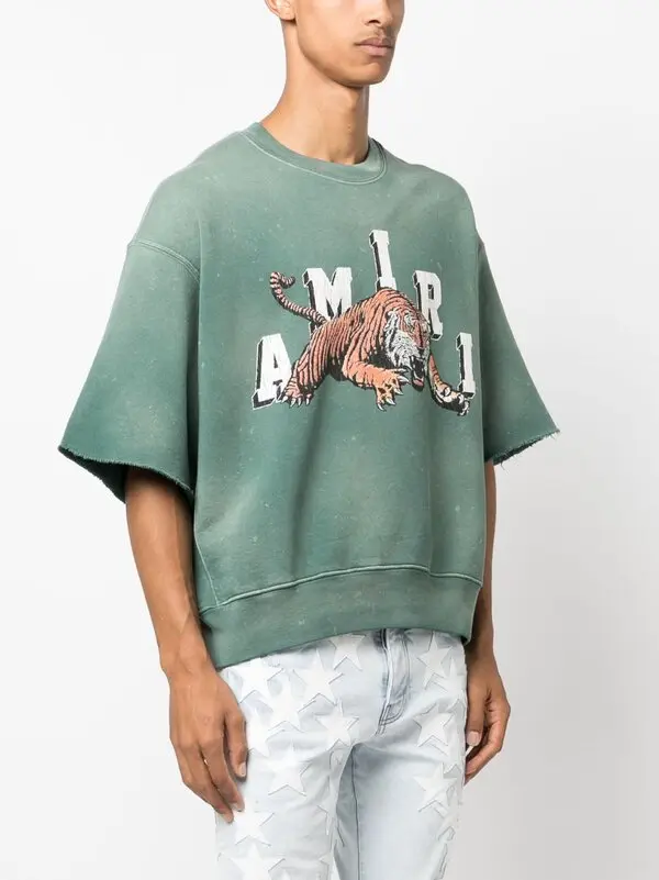 【Ameri Vintage】tiger nit Amiri Vintage Tiger Logo T-Shirt in Black for Men | Lyst