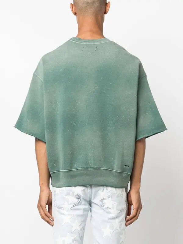 Amiri Vintage Ss Tiger-print Short-sleeve Sweatshirt